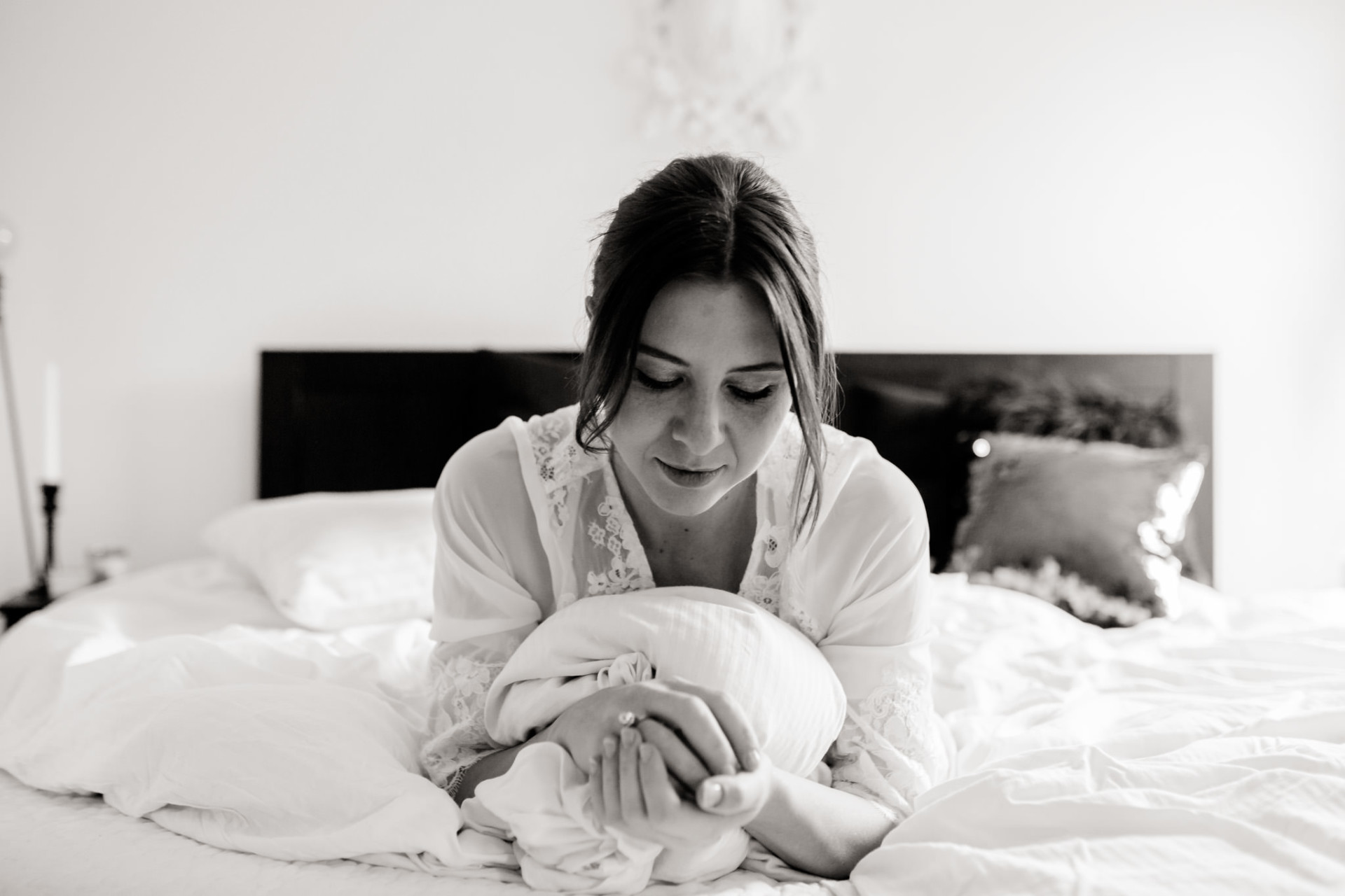 Bridal Boudoir Session at Home - Maria Luise Bauer Photography